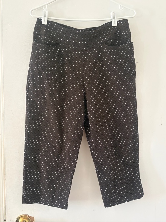 Shorts | Black Polka Dot Cropped Pants | Poshmark